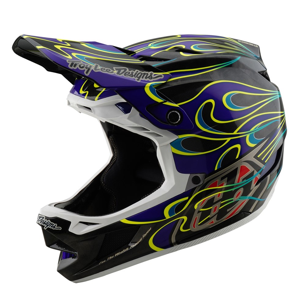 141212003 - TLD 25.1 D4 CARBON HELMET MIPS TORCHED BLACK / PURPLE MED ...